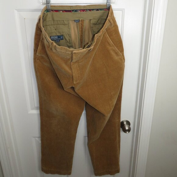 Polo Ralph Lauren | Pants | Vintage Polo Ralph Lauren Mens Sz 36 X 3 Tan Corduroy Chino Pants ...